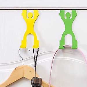 UPKOCH Stainless Steel Hangers Shower Door Towel Hooks Hanger: 3pcs Men Shaped Over The Door Coat Towel Hat Bag Holder Bathroom Stainless Steel Hanging Rack Stainless Steel S Hooks
