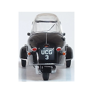 Messerschmitt KR200 Bubble Top Black with Red Interior 1/18 Diecast Model Car by Oxford Diecast 18MBC007