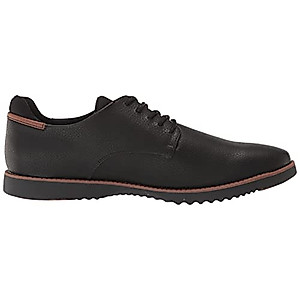 Dr. Scholl's Men's Sync Plain Toe Dress Casual Oxford, Black/Black Smooth, 13 US