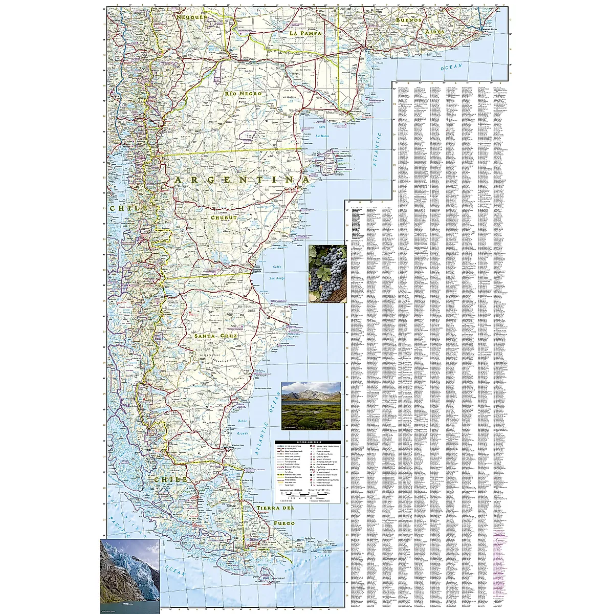 Argentina Map (National Geographic Adventure Map, 3400)