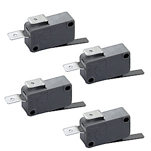 2 Packs SZM-V01-2FA-33 Refrigerator Dispenser Switch Compatible with LG Refrigerator 6600JB3001C PS3529276 PS8259956 WR23X10171 WR23X10224,Terminal Width 1/4’’ (Normally Open) -Silver Gray