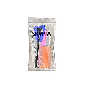 SKYPIA 5 Pcs Dog Comb Tear Stain Remover for Dogs Flea Comb Dog Combs for Grooming Small Dogs Flea Comb for Cats Dog Grooming Kit Pet Combs Small Dog Combs