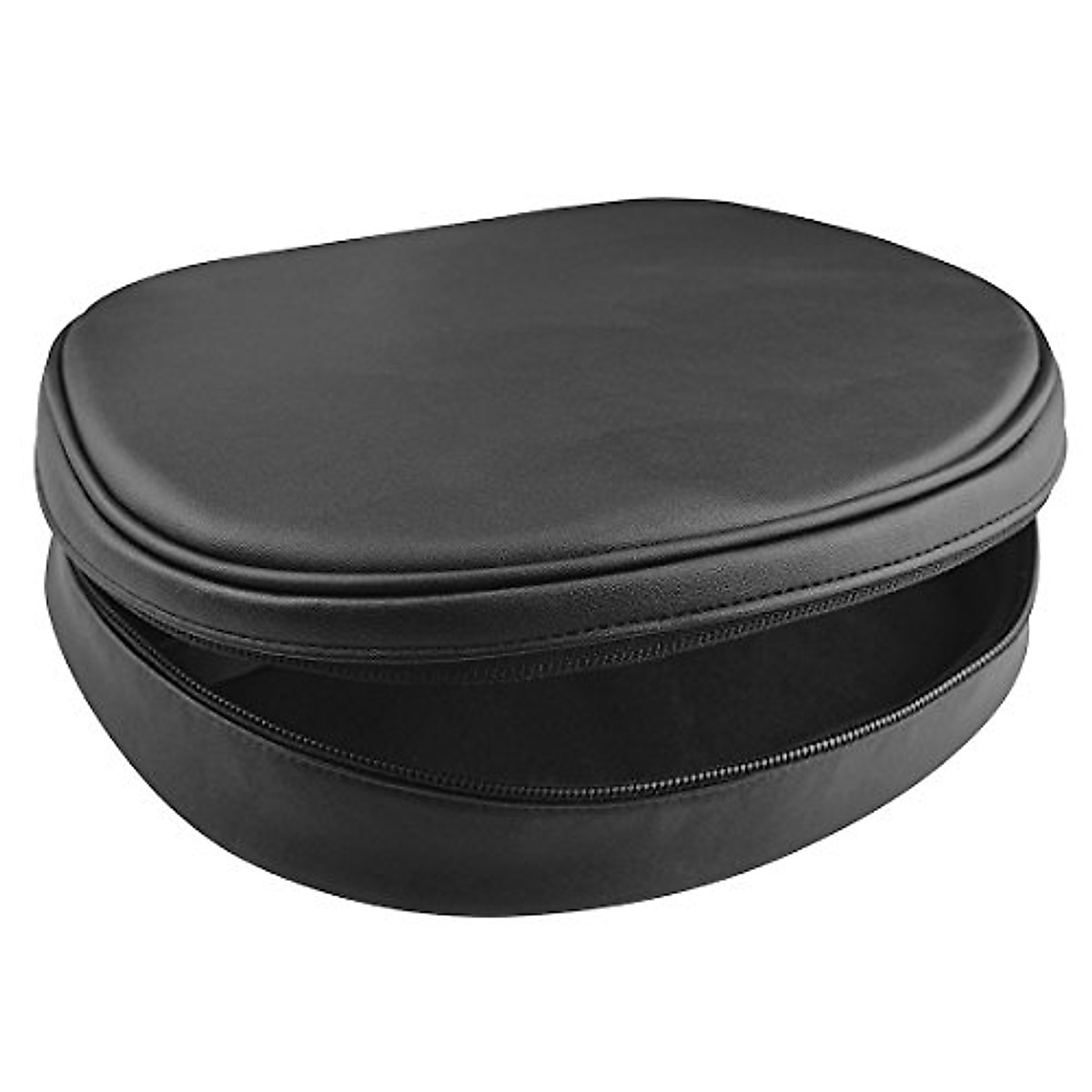 Geekria Headphones Pouch Compatible with Turtle Beach, Razer, Corsair, Logitech, Hyperx Case, Replacement Protective Travel Carrying Bag with Cable Storage (Black PU)