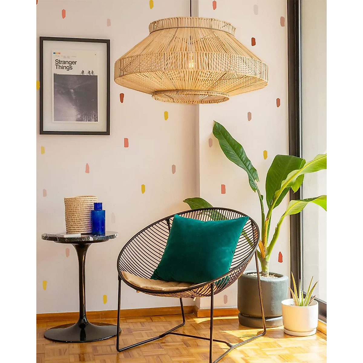 Line Wall Decals Peel and Stick Removable Wall Stickers Abstract Modern Wall Art Kids Room Wall Decor Boho Wall Decals for Baby Nursery Decor