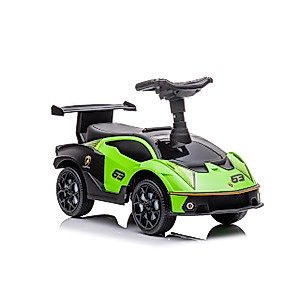 Best Ride On Cars Lamborghini Essenza SCV12 Push Car, Green, Large