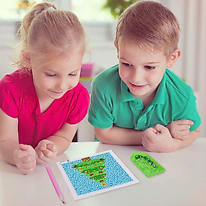 YOBEYI 5D Diamond Painting Kits for Kids Wooden Frame Diamond Arts and Crafts for Kids Mosaic Gem Stickers by Number Kits DIY Painting Arts Crafts Set Embroidery Christmas Gift (Xmas Tree)