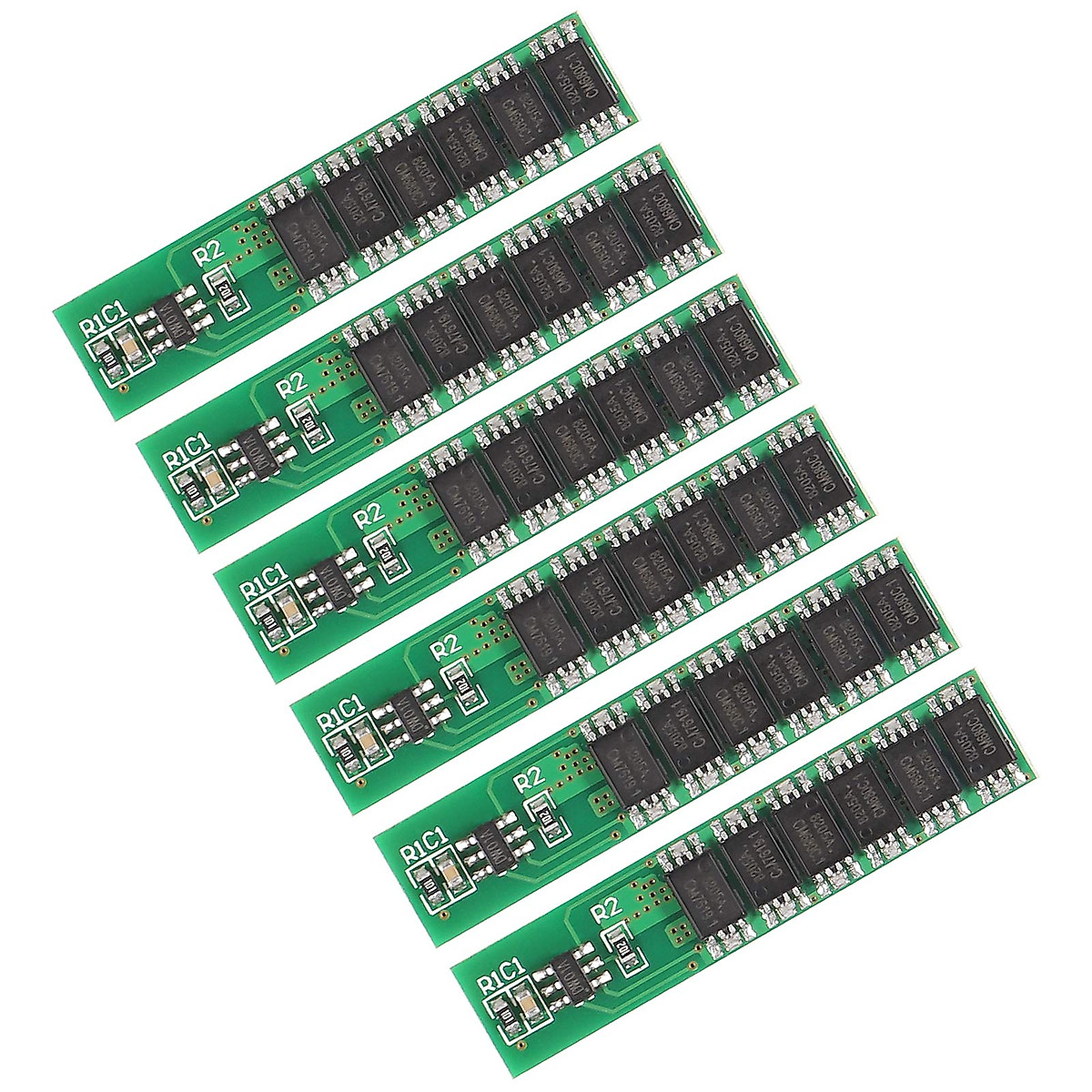 ACEIRMC 1S 3.7V 10A 6MOS 18650 Charger PCB BMS Protection Board for 18650 Li-ion Lithium LiPo Battery Cell (6pcs)