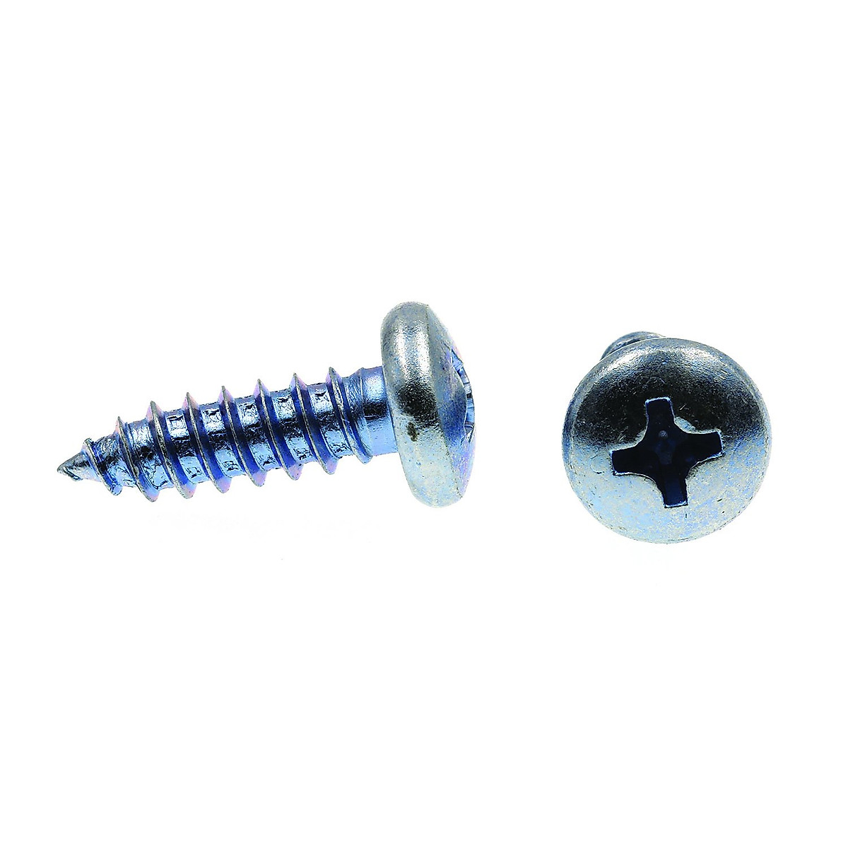 Prime-Line 9020194 Sheet Metal Screw, Self-Tapping, Pan Head Phillips, #10 X 5/8 in, Zinc Plated Steel, Pack of 100