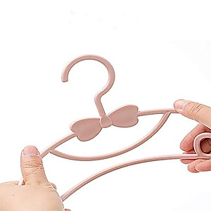 JINGXINMY Baby Hangers for Kids Clothes - Pack of 20 Durable Plastic Kids Hangers for Nursery -Childrens Hangers - Great as Toddler or Infant Clothes Hangers-4 Colors