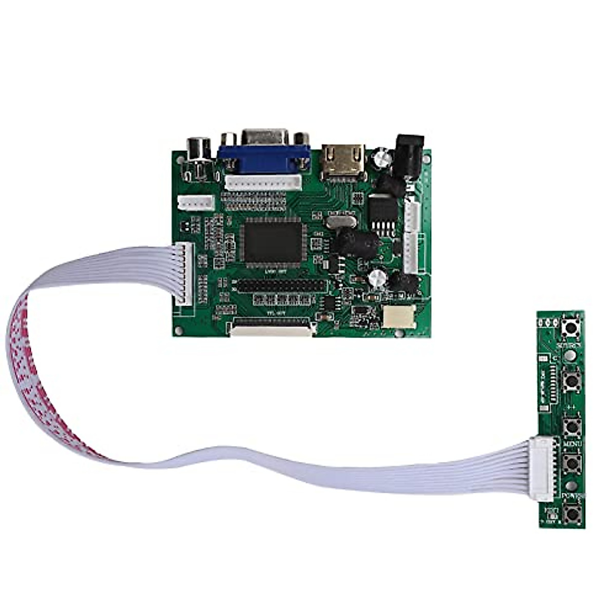 Heayzoki 10.1in Display with Driver Board Monitor for Raspberry Pi LCD 1024x600 Resolution Computer Accessories