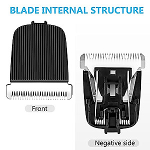 2 Pack Replacement Blade for Manscaped The Lawn Mower Electric Groin Hair Trimmer Blade, Hygienic Snap-In Replacement Clipper Blades Fit for Manscaped Lawn Mower 4.0 3.0 2.0,Black