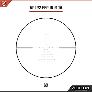 Athlon Optics Argos BTR GEN2 6-24x50 Riflescope - APLR2 FFP IR MOA, Black