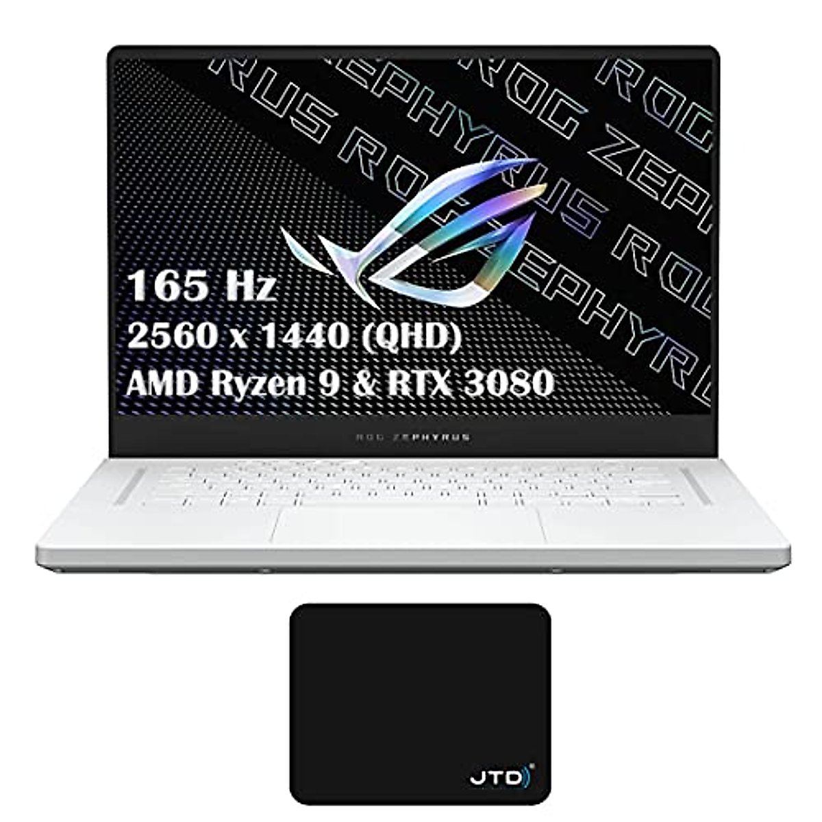 JTD ASUS_ROG ROG Zephyrus G15 15.6" 165 Hz QHD Gaming Laptop, AMD Ryzen 9 5900HS Processor up to 4.6 GHz, GeForce RTX 3080 Graphics (48GB DDR4 RAM | 2TB PCIe SSD) Fingerprint Windows 10 Pro,