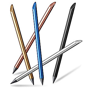 Designer Automatic Pencil, Everlasting Pencil, Metallic Pencil, Ink-Less Pen, in-erasable Pen, Creative Design (Black)
