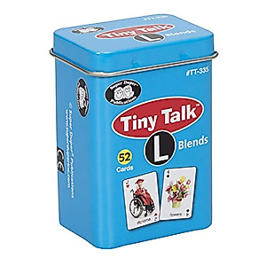 Super Duper Publications | Tiny Talk Articulation and Language L Blends Sound Photo Flash Cards | Educational Resource for Children