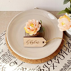 PGORSDOR Customized Banquet Guest Name Wooden Label,Customized Banquet Guest Name Wooden Label,Table Card Decoration (50Pcs)