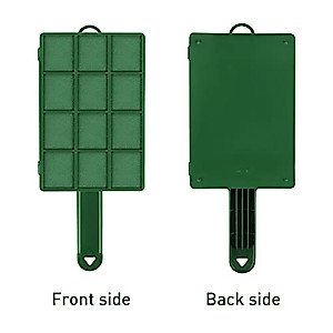 Hahood 2 Pieces Floral Foam Cage with Floral Foam Flower Arrangement Foam Cage with Handle Rectangle Flower Foam Cage Holder for Fresh Flowers, Home Party Decoration, 11.8 x 4.9 x 3.1 Inches