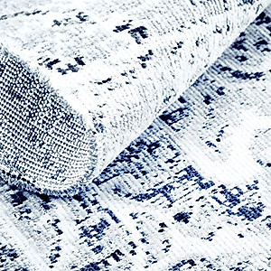 Home Dynamix Patio Sofia Fleur Area Rug, 7'9″ X 10'2″, Navy Blue 2491