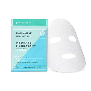 Patchology Perfect Weekend Facial Sheet Mask - Potent Hyaluronic Acid & Firming Formula - Intense Moisturizing & Hydration for Men & Women - Ultimate Skin Revitalizing Face Sheets, 3 count