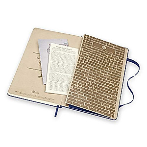 Moleskine Limited Edition Harry Potter Notebook, Hard Cover, Large (5" x 8.25") Ruled/Lined, Royal Blue, 240 Pages