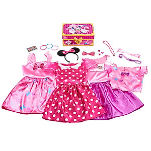Disney Junior Minnie Mouse Bowdazzling Dress Up Trunk Set, Officially Licensed Kids Toys for Ages 3 Up by Just Play