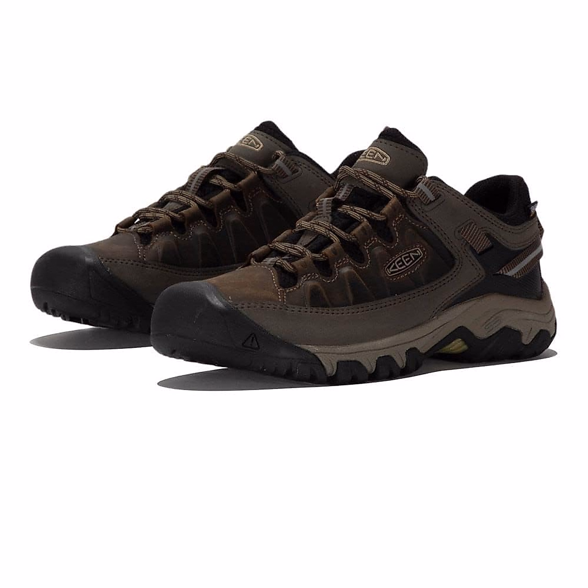 KEEN Men's Targhee 3 Low Height Waterproof Hiking Shoes, Bungee Cord/Black, 13 Wide