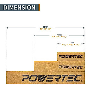 POWERTEC 71424 Abrasive Cleaning Stick for Sanding Belts & Discs | Natural Rubber Eraser - Woodworking Shop Tools for Sanding Perfection