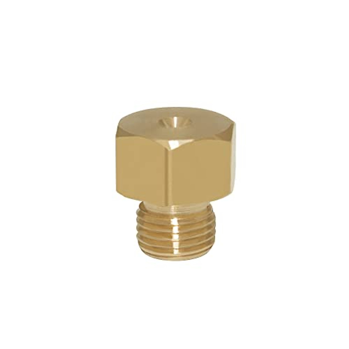Hooshing 10PCS Propane Gas Orifice Nozzle Propane LPG Gas Pipe Water Heater DIY Burner Parts M5 x 0.5mm Orifice Size 0.65mm Brass Jet Nozzles