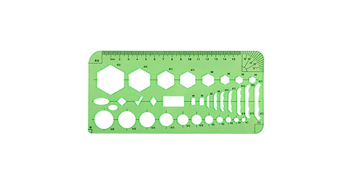 LAMXTX 6 PCS Measuring Stencils for Precise Drawings