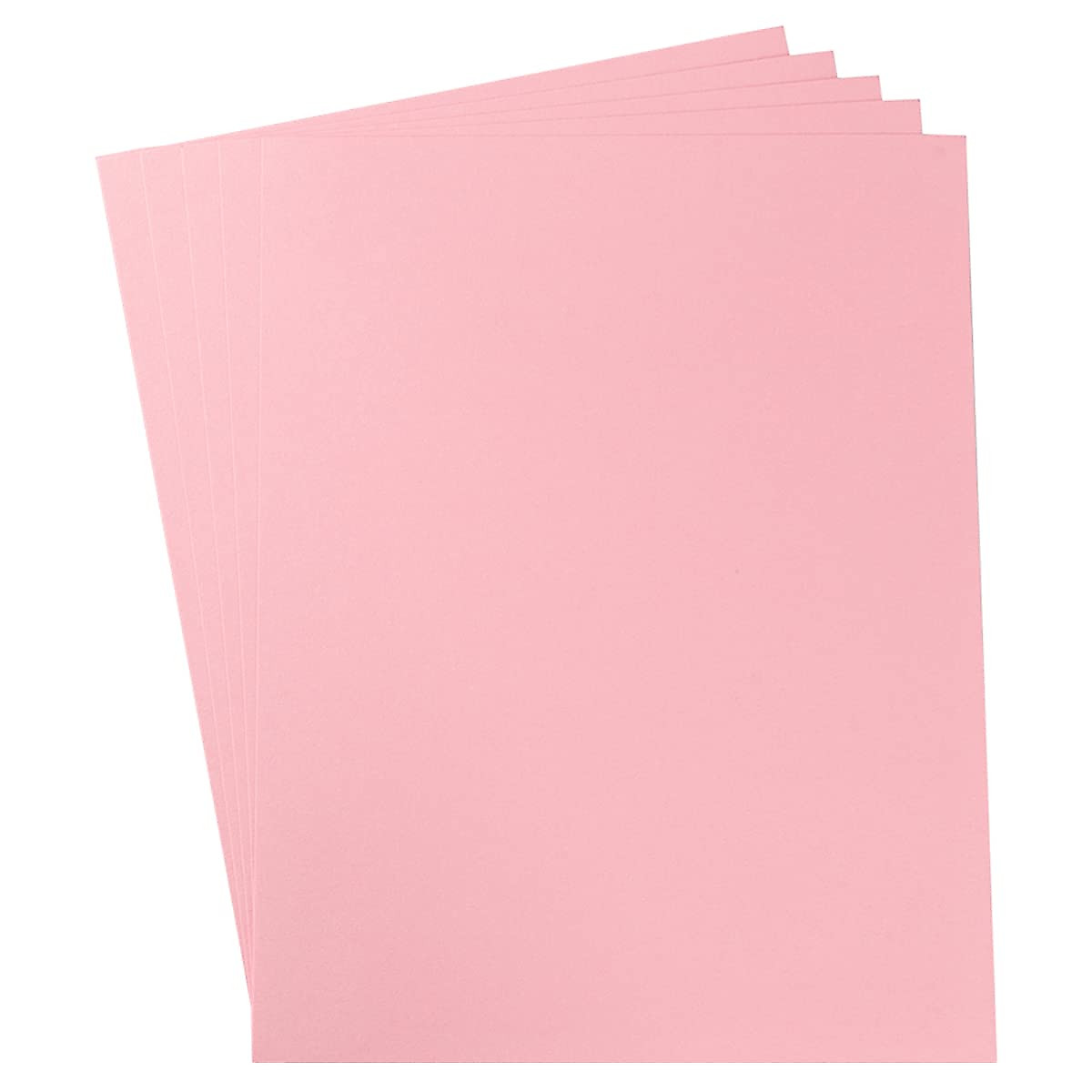 50 Sheets 8 1/2 x 11 Thick Paper Cardstock Blank Cards Colorful for DIY Crafts Cards Making, Invitations, Scrapbook Supplies (Pink, 8 1/2 x 11)