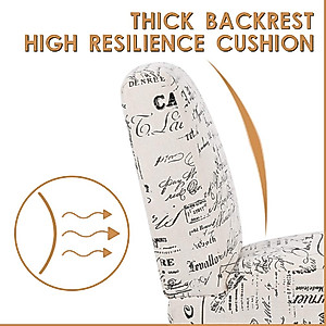 Modern Fabric Living Room Chairs with Solid Wood Legs Home Furniture (1, White)