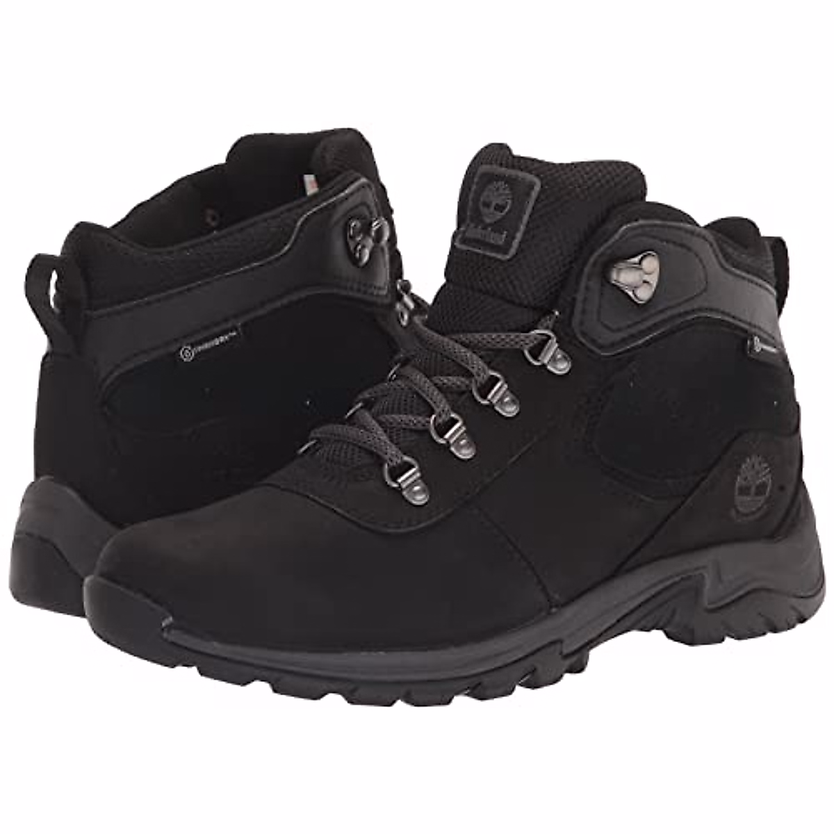 Timberland womens Mt. Maddsen Mid Leather Waterproof Hiker Hiking Boot, Black Nubuck, 8 US