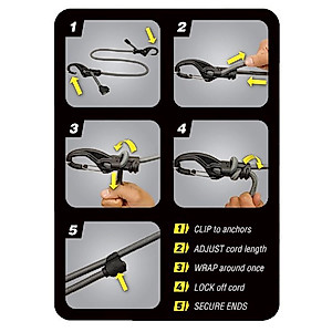 Nite Ize Kbb5-03-01 Size 5 Knotbone Adjustable Bungee