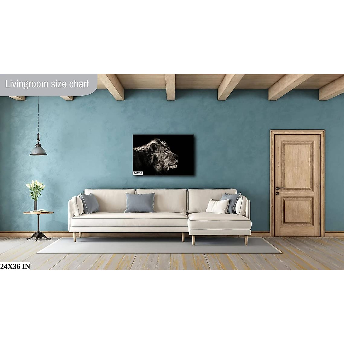 Lion (Panthera leo) - Print/Canvas/Acrylic/Metal (Print Only, 11x14 Inches)