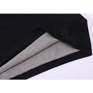 Radia Smart EMF Protection Slouch Beanie, 5G Anti-Radiation, RF Shielding, WiFi Radiation Protection, Brain Coat, Black