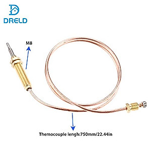 DRELD Low Pressure LPG Propane Gas Fireplace Fire Pit Flame Failure Safety Control Valve Kit, Propane Fire with 3/8" Flare Inlet & Outlet, Fits for Gas Grill, Heater, Fire Pit