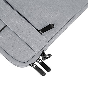 RAINYEAR 13 Inch Laptop Sleeve Shoulder Bag Compatible with MacBook 13.6" M2 A2681, 13.3 Air Pro M1/M2 A2338 A2337, 13.3" Chromebook Notebook Messenger Bag Carrying Case Briefcase, Gray