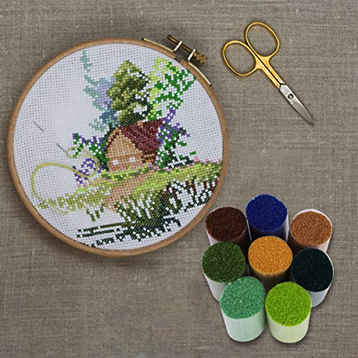 EXCEART 18pcs Wool Area Rugs Plush Yarn Cotton Ball Woobie Blanket Knitting Yarn Thick Bobbin Quilting Thread Bracelet String Carpet Embroidery Friendship braclets Floss