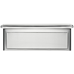 Architectural Mailboxes Venice Stainless Steel Wall Mount Mailbox, 2690PS-10, Stainless Steel, Small Capacity