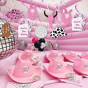 Western Cowgirl Party Decorations, Let's Go Girls Cowgirl Bachelorette Party Decorations Hanging Swirl for Disco Cowgirl Party Cowgirl Birthday Party Decorations Last Rodeo Bachelorette Party Supplies