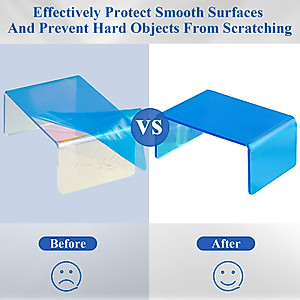 Frienda 2 Inch x 218.7 Yards Clear Removable Scratch Film Tape Roll Blue Tape Window Film Blue Surface Protective Film Self Adhesive Window Film, 2 Rolls