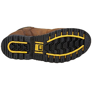 Cat Footwear Men's Salvo 8" Waterproof Steel Toe Thinsulate Work Boot, Dark Brown, 10.5