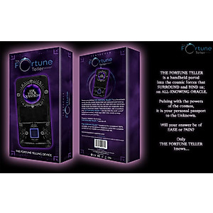 THE FORTUNE TELLER Mystical Light-Up Device into The Cosmos & Unknown, Speaking, Talking, 100+ Magical Predictions, LCD Display, Novelty Toy, All-New Magic 8 Ball Alternative, Limited Edition