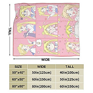 Flannel Blanket Super Soft Cozy Plush Blankets Warm Lightweight Throw Blanket for Sofa Bed Pink 50"x40"
