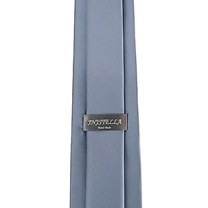 JNJSTELLA Men's Classic Solid Color Tie Dusty Blue
