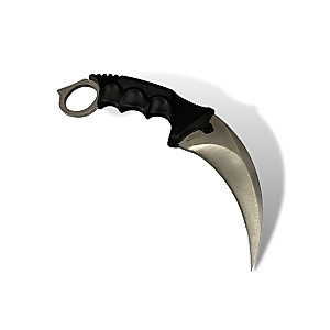 Defender 7.5-inch Black or Neon Green Skinner Hunting Knife with Sheath Black