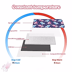 Maelstrom Lunch Box Kids,Expandable Kids Lunch Box,Insulated Lunch Bag for Kids,Reusable Lunch Tote Bag for Boy/Girl,9L,Horse (KB02-MSLB02-3)