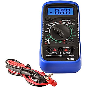 JacobsParts Digital Multimeter AC DC Voltmeter Ammeter Ohmmeter Volt Tester Meter XL830L