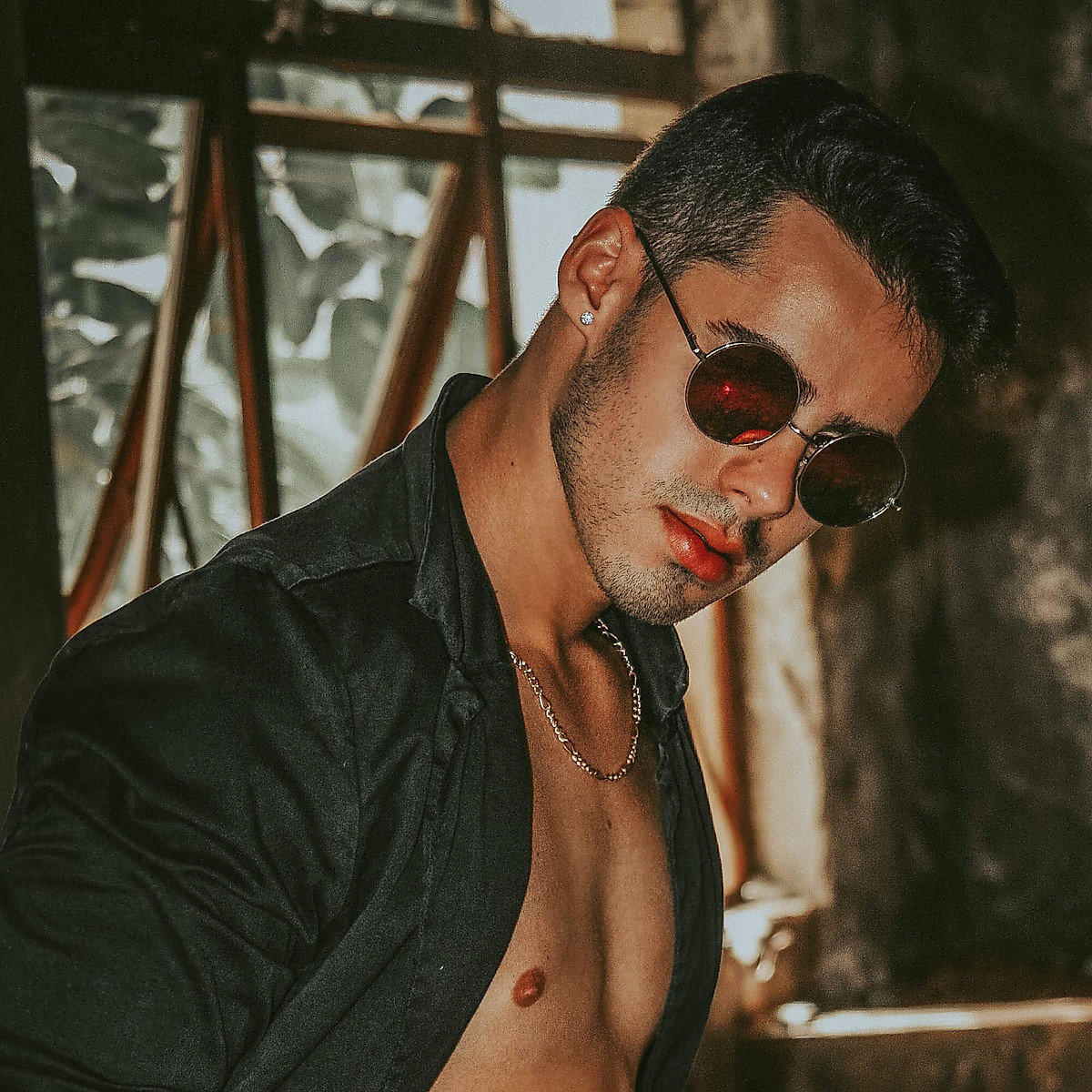 FIBO STEEL 6 Pairs Titanium Screw Back Earrings for Men Women Surgical Stainless Steel Stud Earrings Hypoallergenic Multicolor Double Side Earrings Piercing Sleeper Studs Jewelry 6mm Round CZ