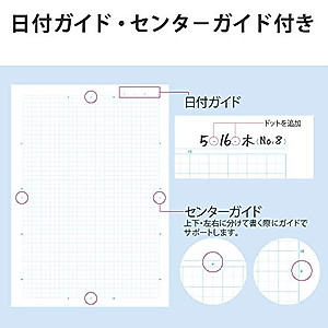KOKUYO Campus Notebook B5 (5 Colors 5mm Grid Ruled, Pack of 5)